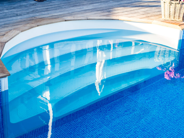 Pooltrappa Roman End 2,5 meter - Miami Pool - Semester hemma